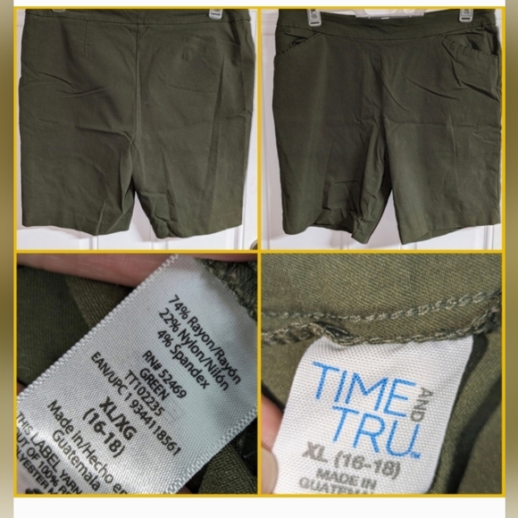 Time and Tru | Shorts | Time And Tru Ladies Shorts Plus | Poshmark